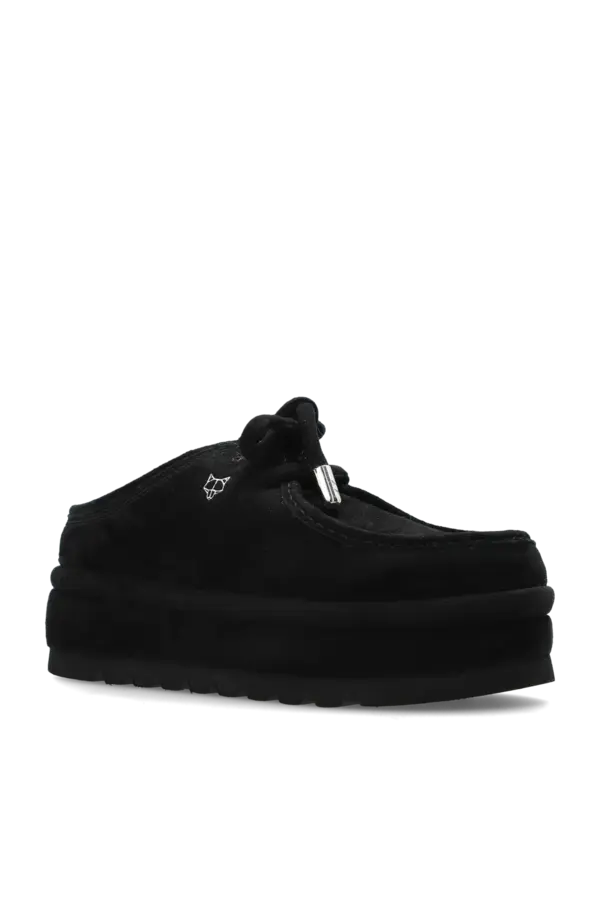 NAKED WOLFE Suede Platform Shoes "blizzard