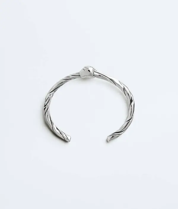Bottega Veneta Small Knot Cuff Bracelet - Silver