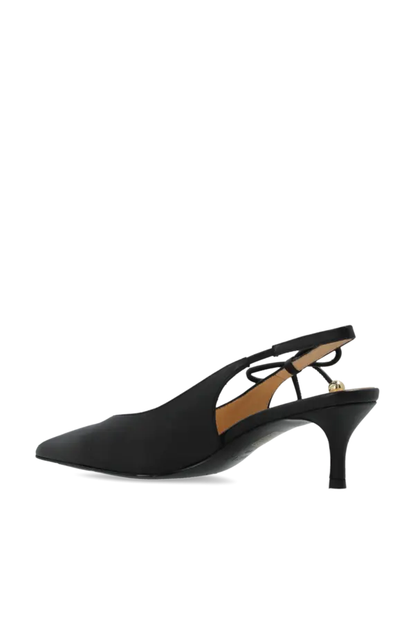 Furla Poppy Leather Slingback Kitten Heel Pumps