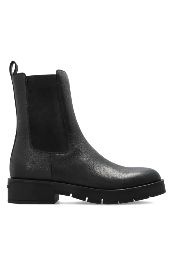 FERRAGAMO Mohave’ Leather Chelsea Boots - Black