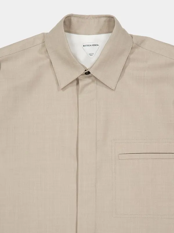 Bottega Veneta Overshirt Wool Cotton Melange