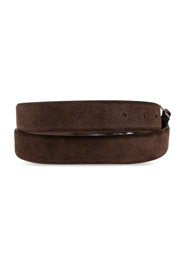 Attico Suede Belt With Chain Detail