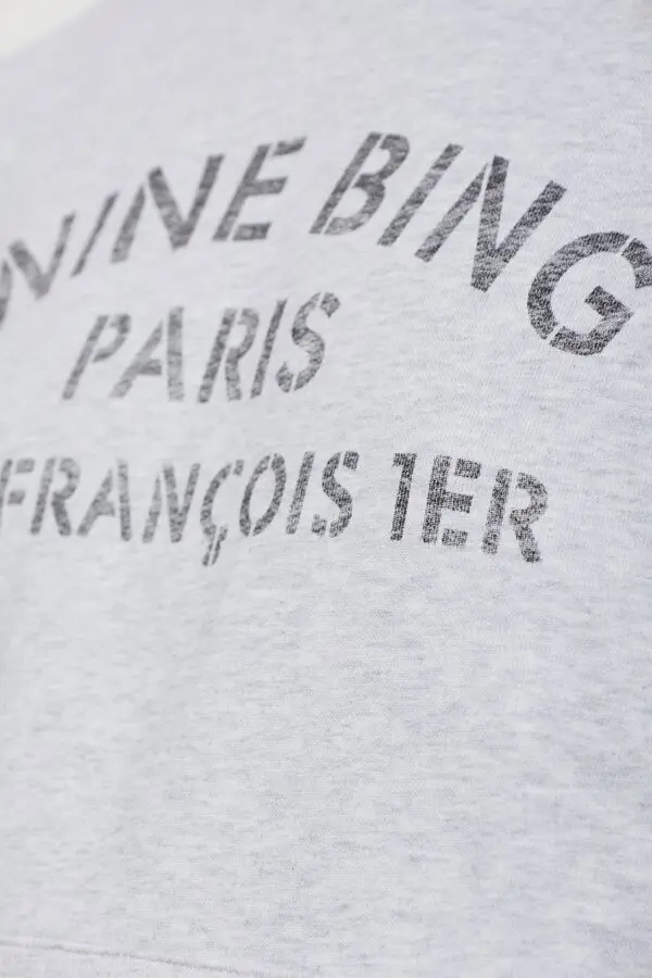 ANINE BING Harvey" Cotton Sweatshirt - Grey