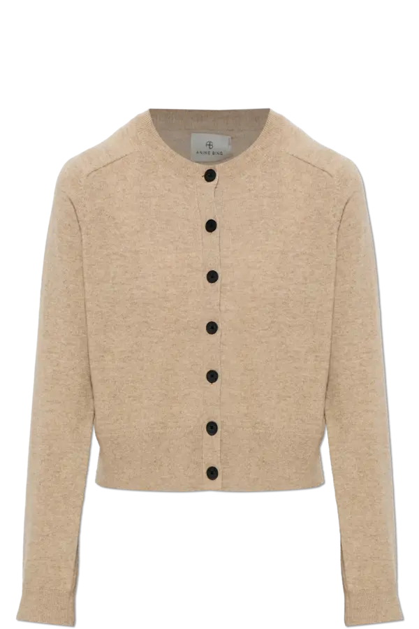 ANINE BING Cashmere Cardigan "joye - Beige