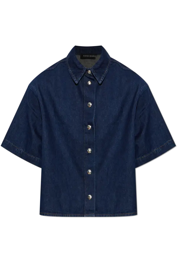 ANINE BING Lincoln Denim Shirt - Navy Blue