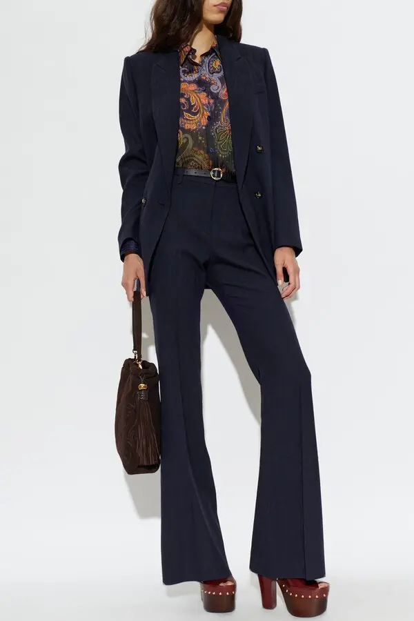 Etro Double-breasted Wool Blazer