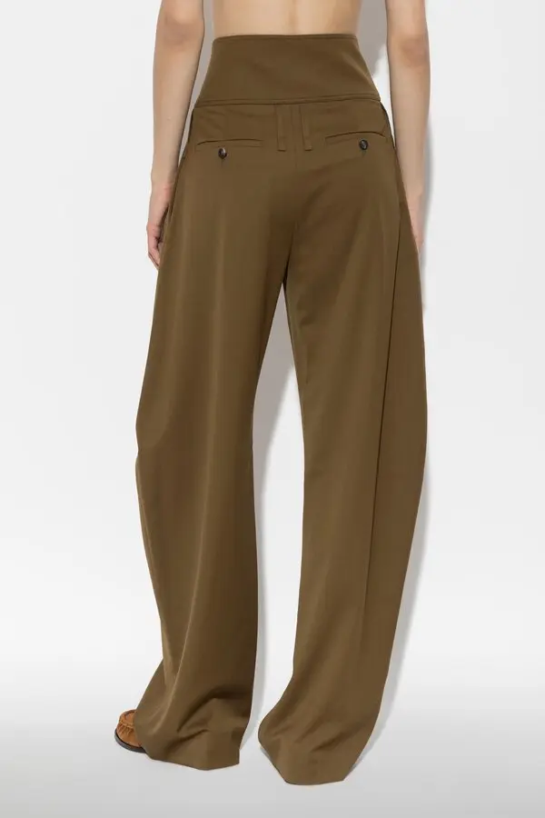 FERRAGAMO High-waisted Wool Trousers