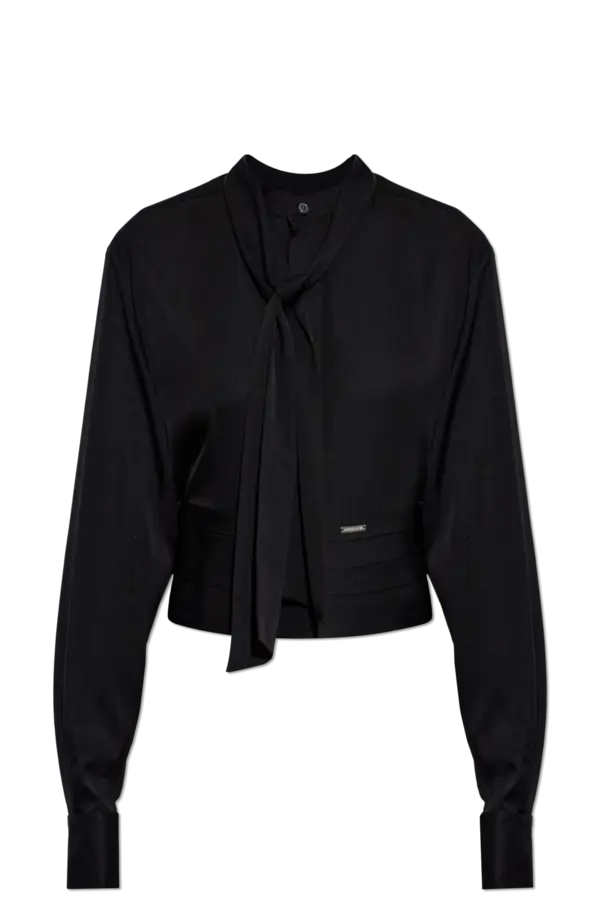 Dsquared2 Silk Blouse With A Tie-neck