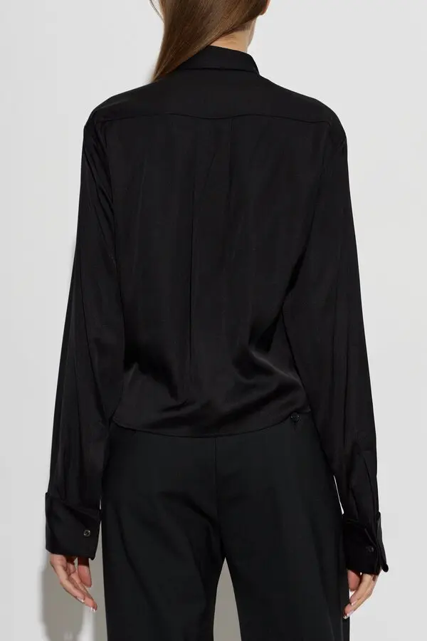 Dsquared2 Silk Blouse With A Tie-neck