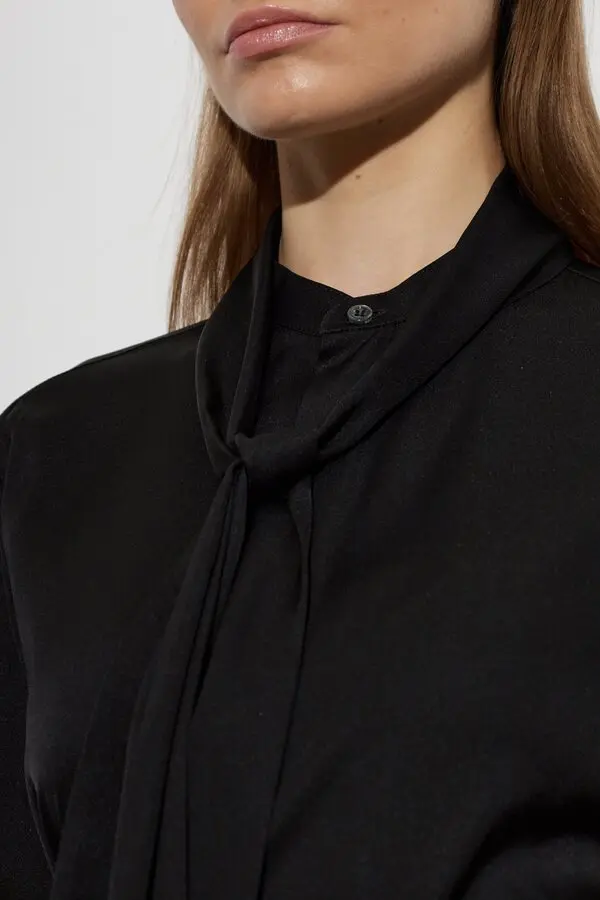 Dsquared2 Silk Blouse With A Tie-neck