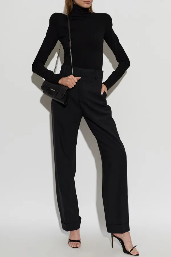 Dsquared2 Turtleneck With Shoulder Pads