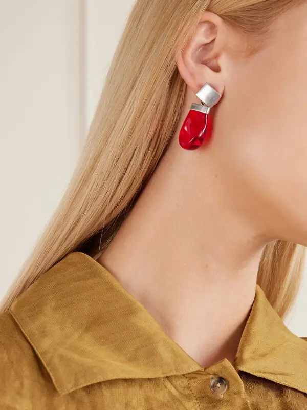 Khaite Keefe' Resin Drop Earrings