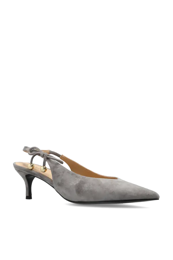 Furla Poppy Suede Slingback Pumps