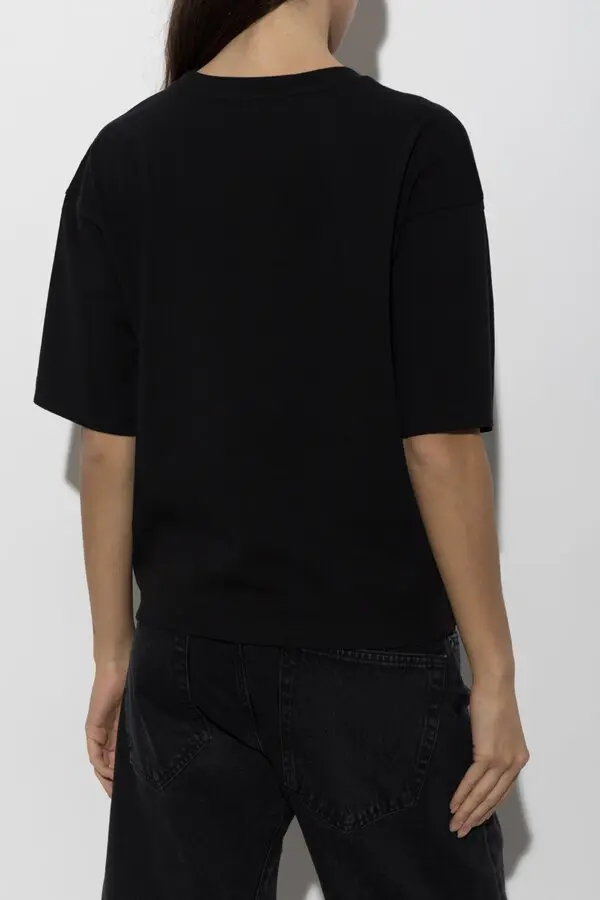 Zadig&Voltaire Taida' Cotton T-shirt With Heart Applique