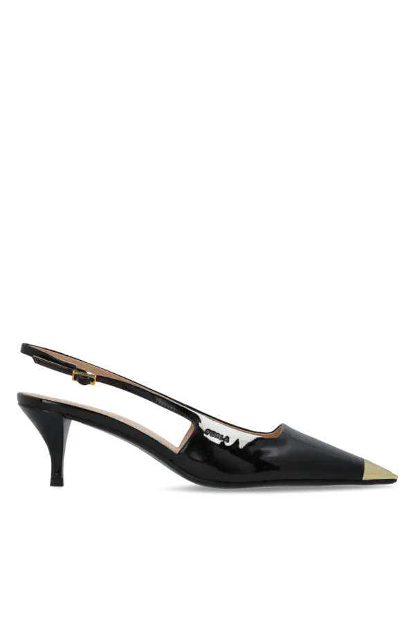 Furla Metal Slingback’ Heeled Shoes - Black