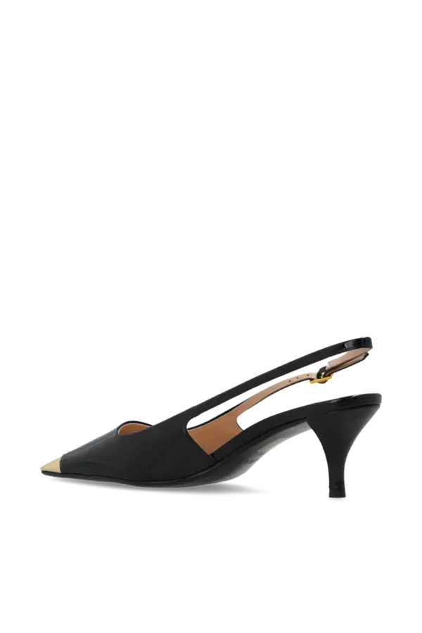 Furla Metal Slingback Kitten Heel Pumps