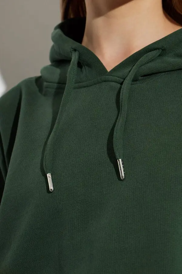 Dsquared2 Cropped Oversized Hoodie With Logo Detail