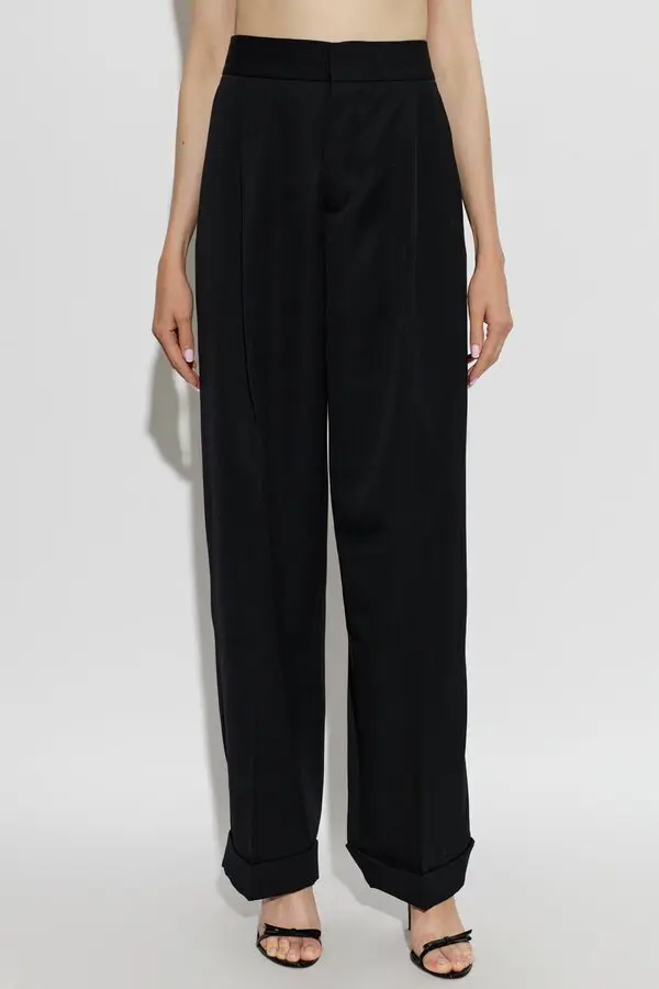 Dsquared2 Wide Leg Trousers With Corset Belt
