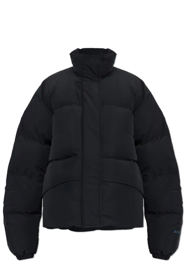JIL SANDER Down Jacket With Stand-up Collar - Black