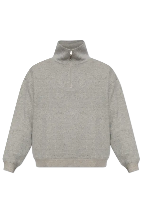 FRAME Sweatshirt With A Zip-up Neckline - Grey