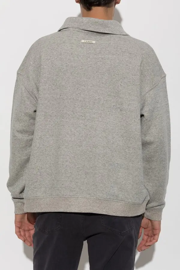 FRAME Sweatshirt With A Zip Neckline