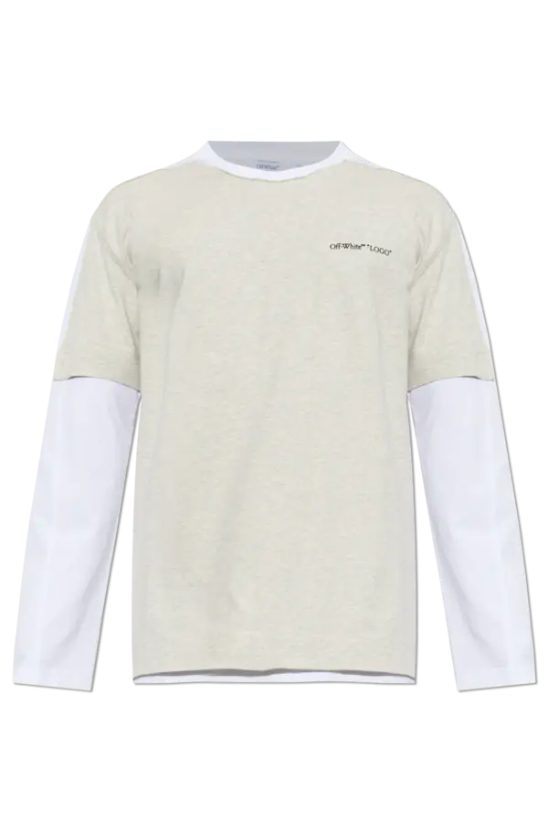 Off-White Long Sleeve T-shirt - Cream