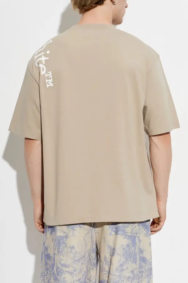 Off-White T-shirt With Printed Logo