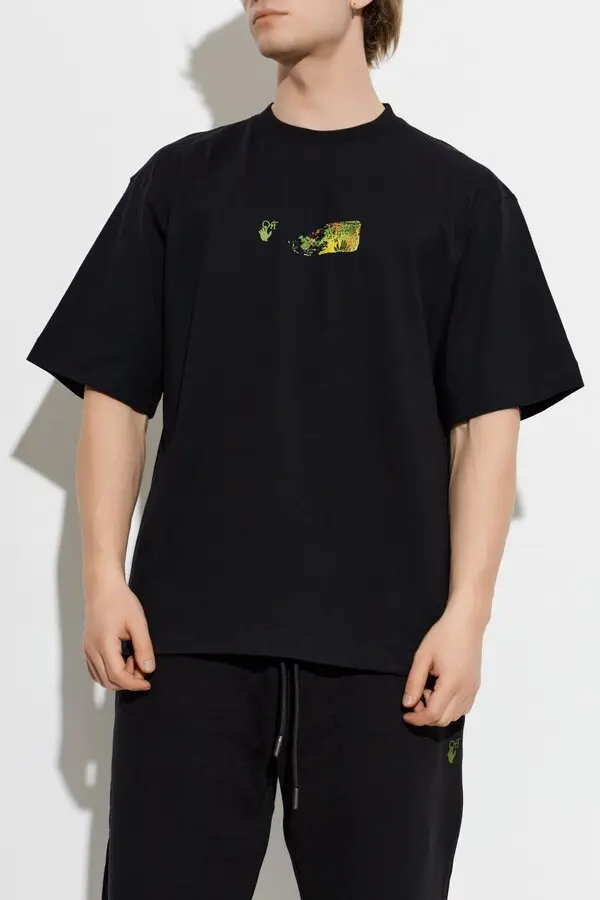 Off-White T-shirt With Printed Logo