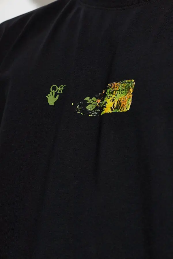 Off-White T-shirt With Printed Logo
