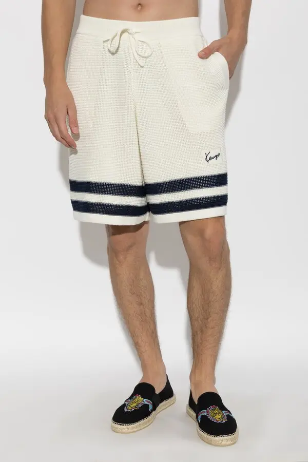Kenzo Shorts With Decorative Weave