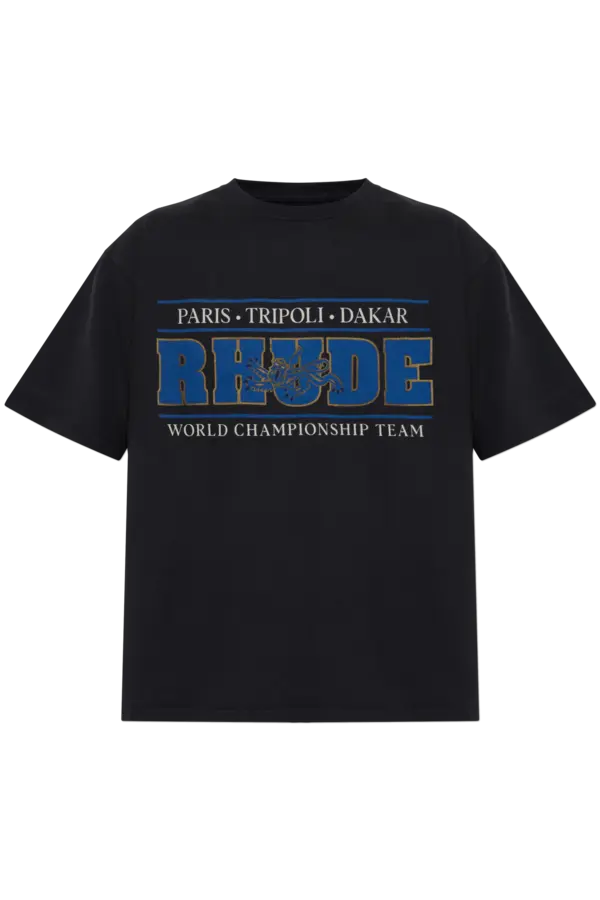 Rhude T-shirt With Logo - Black