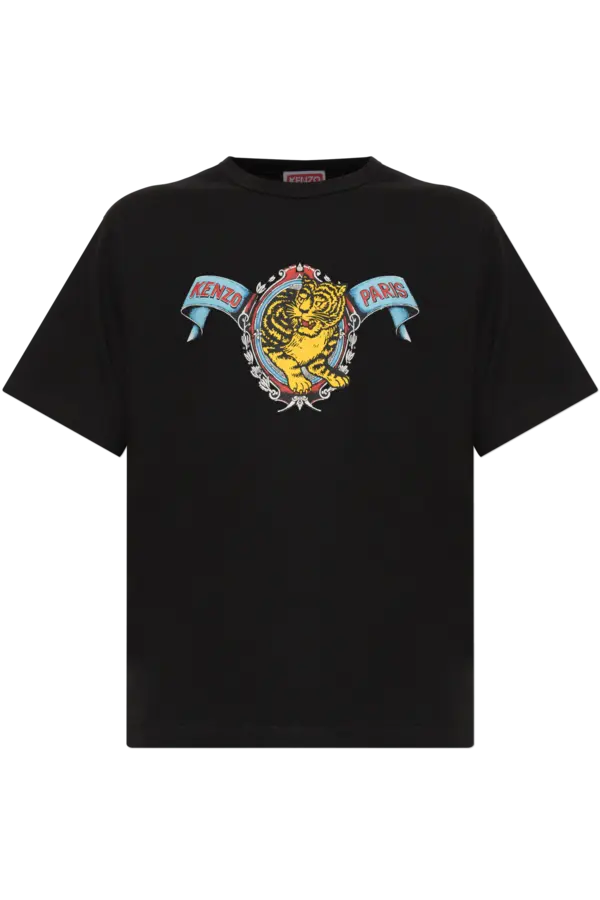 Kenzo T-shirt With Print - Black