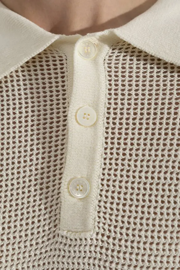 Kenzo Polo With A Decorative Weave