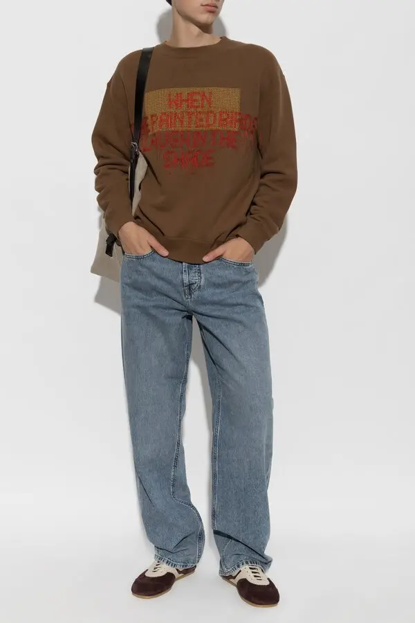 JW Anderson Crewneck Sweatshirt With Embroidered Detailing
