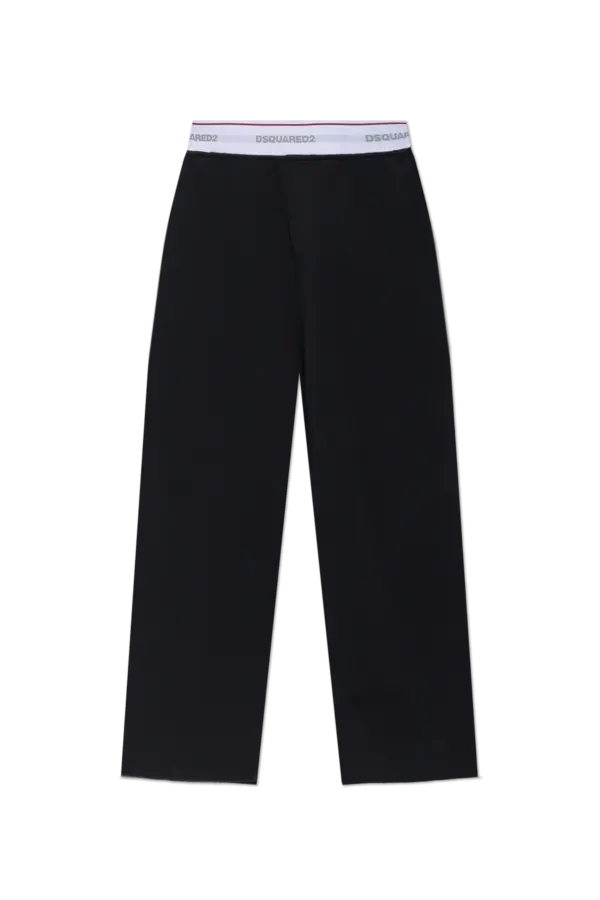 Dsquared2 Wide-leg Sweatpants - Black