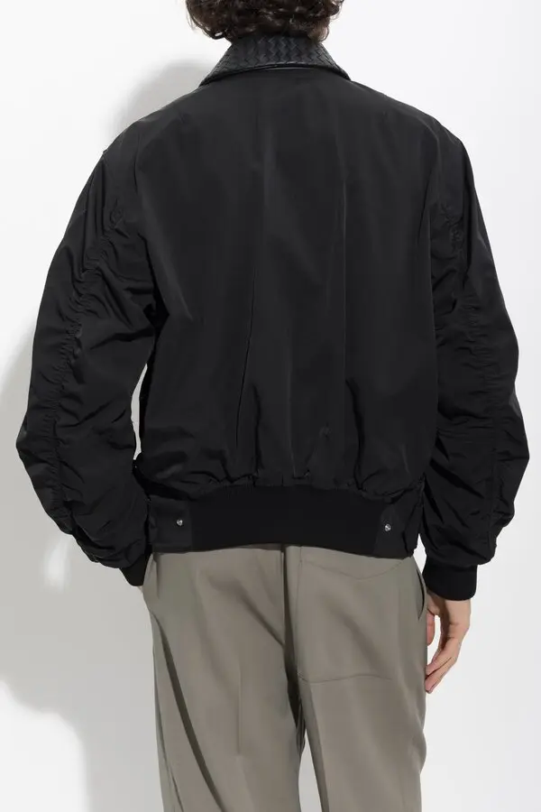 Bottega Veneta Jacket With Leather Collar