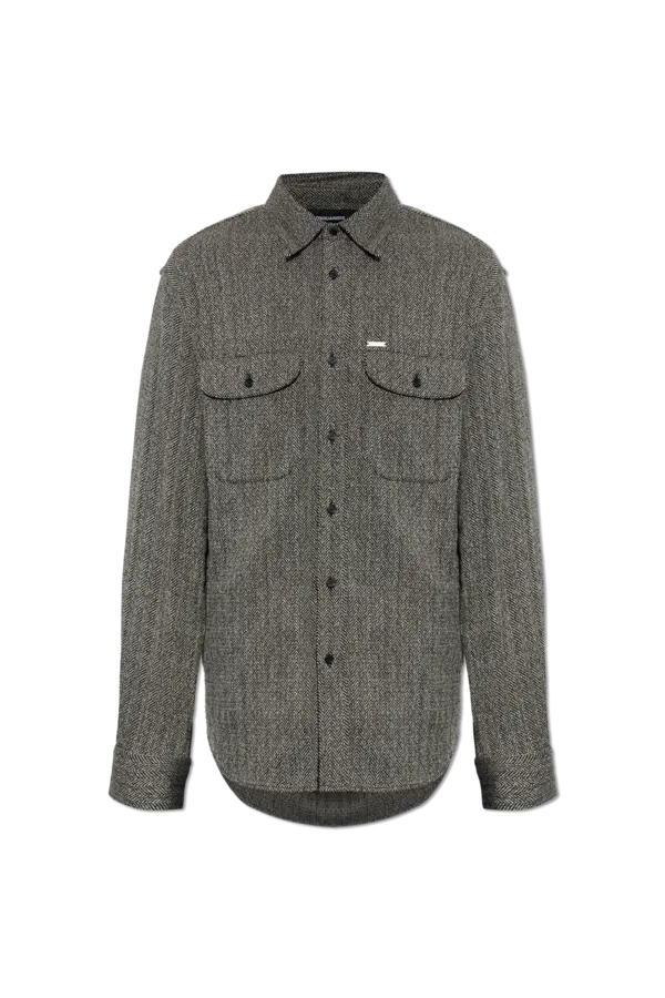 Dsquared2 Shirt With Pockets - Grey