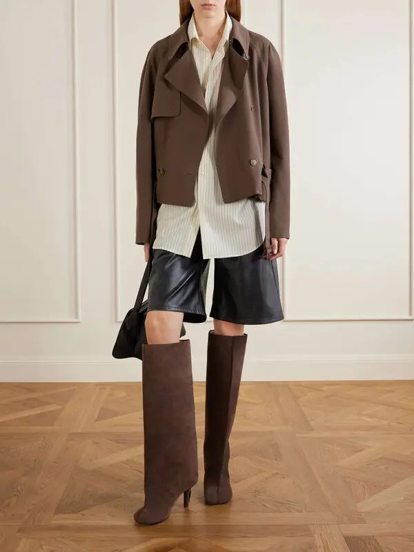 MAISON MARGIELA Suede Knee-high Boots
