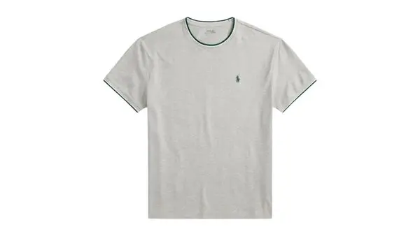 Polo Ralph Lauren Shortsleeve Stretch Mesh Crewneck Sweatshirt W/ Tipping Collar Tee Shirt - Spring