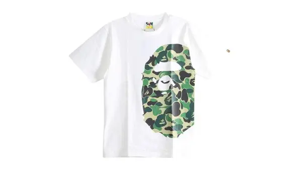 A BATHING APE Abc Camo Side Big Ape Head Tee Shirt