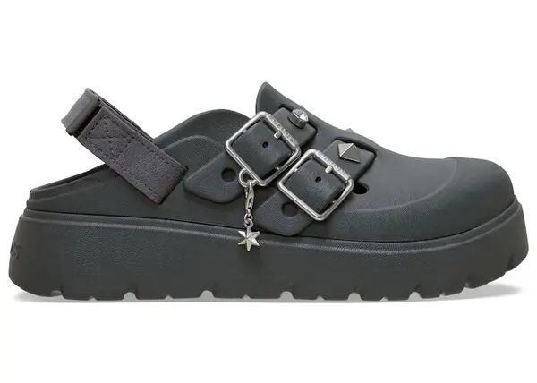 CROCS Loaferette Star Studded Clog - Carbon
