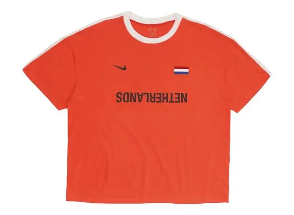 TRAVIS SCOTT Cactus Jack X Nike Netherlands Total 90 Tee Shirt - Orange