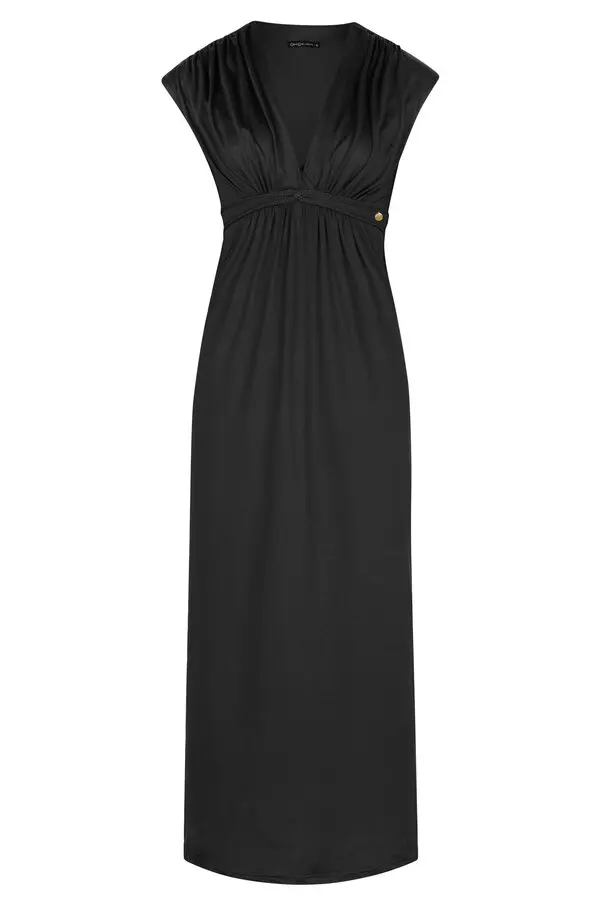 CHIC BY LIRETTE Kimono Dress Natural - Black