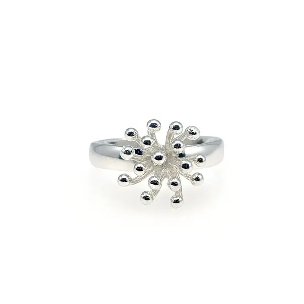 JANUS EDINBURGH Heather Bloom Sterling Mini Ring