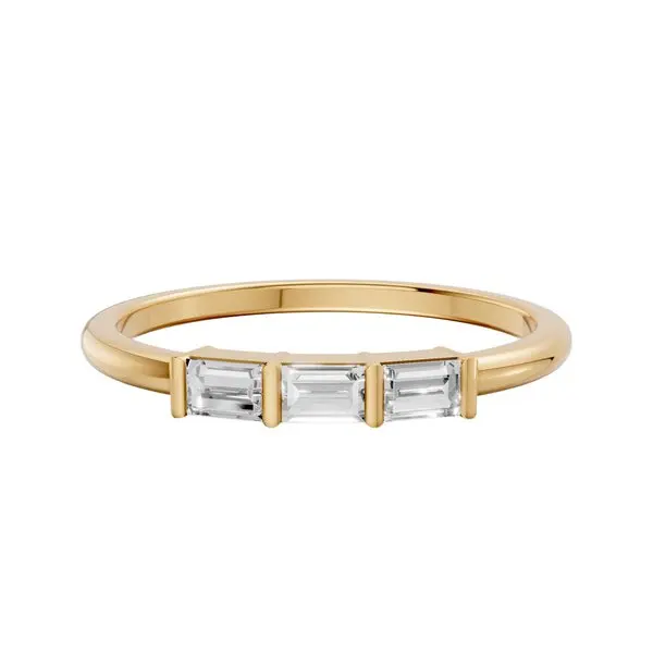 AYA FINE JEWELRY 0.26 Cwt Baguette Cut Lab Diamond Ring In 14k Gold - Yellow