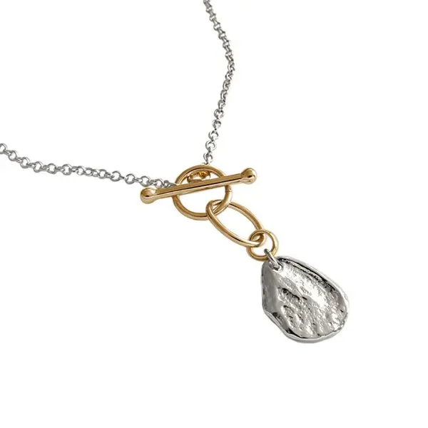 JANUS EDINBURGH Lawers Nugget Detachable Toggle Necklace - Silver