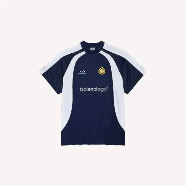 Balenciaga Soccer Oversized T-shirt - Blue