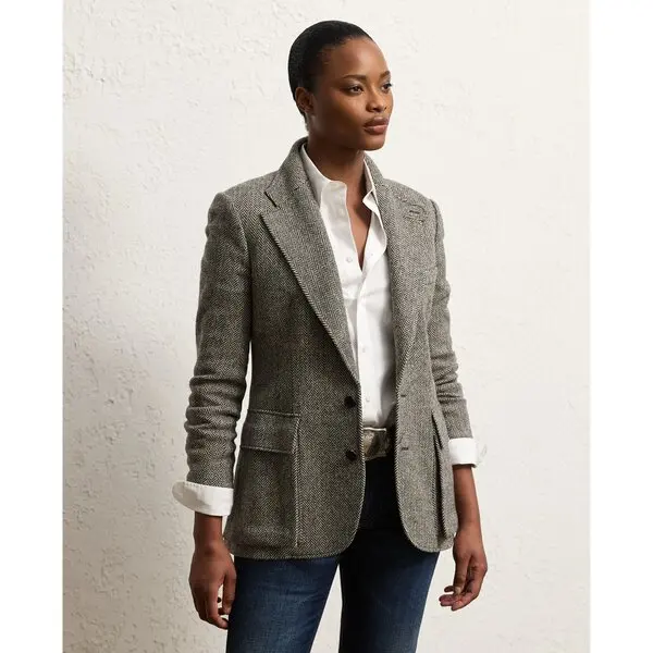 Ralph Lauren Preston Herringbone Tweed Jacket