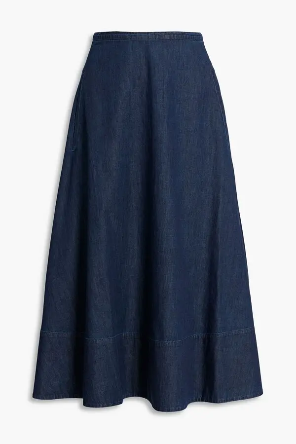 Tibi Denim Midi Skirt