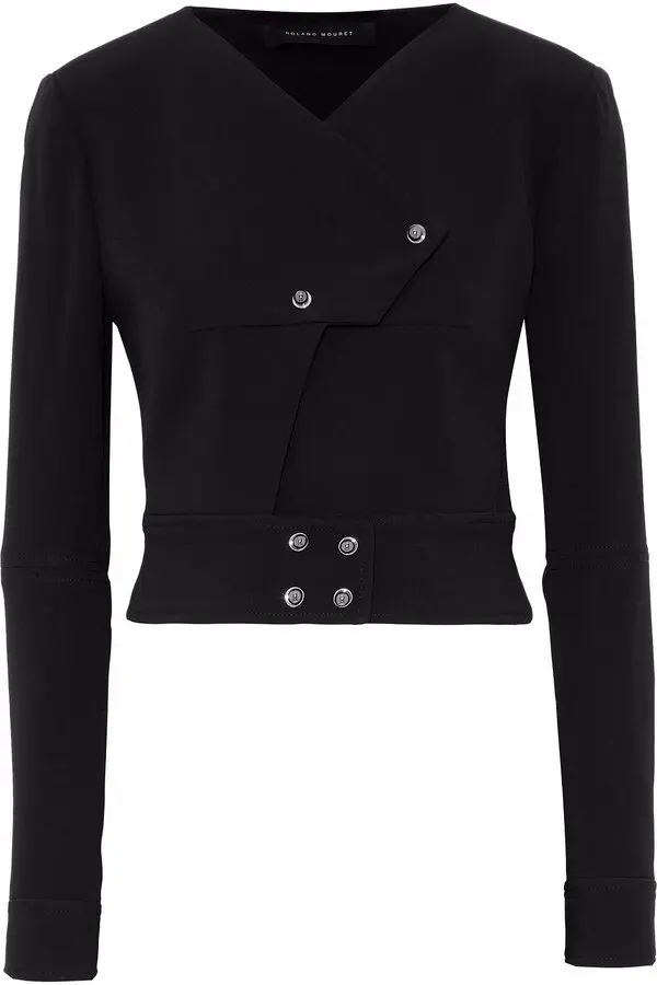 Roland Mouret Studded Cady Top
